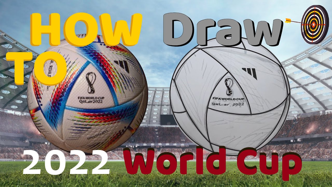 How to Draw Qatar 2022 World Cup's ball | كيف ترسم كرة قدم كأس العالم ...