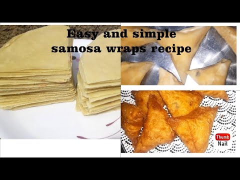 HOW TO MAKE SAMOSA WRAPS / POCKETS || Very easy and simple samosa wrap ...