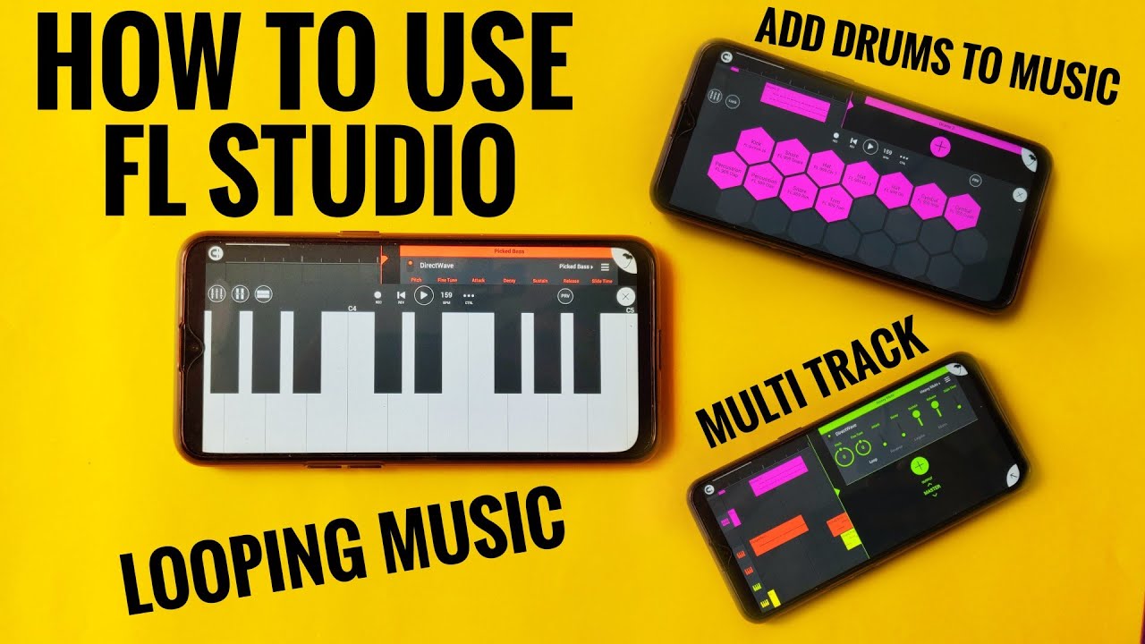 How To Use FL STUDIO || Add Drums ||Multi Instruments || On Andriod ...