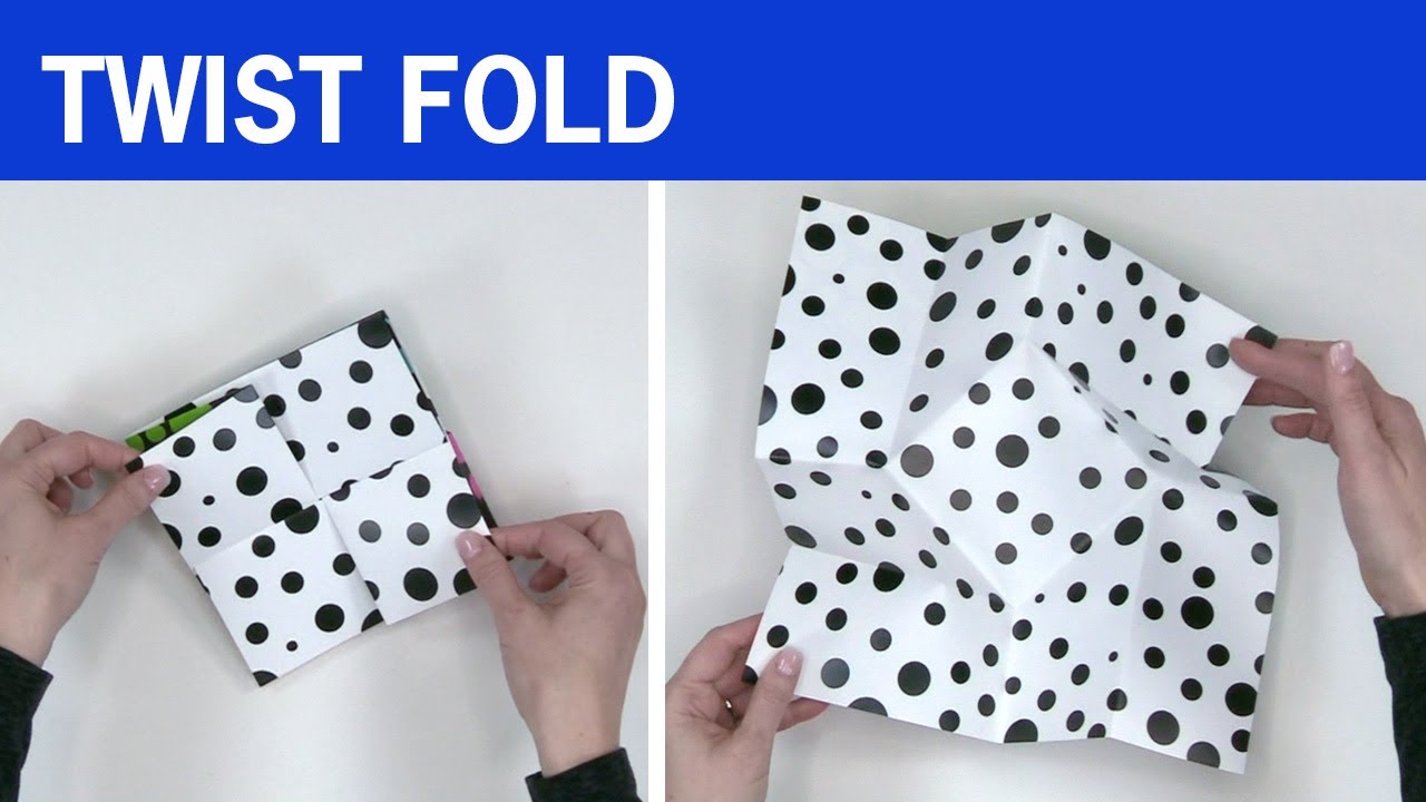 Designer Folds: Twist Fold - YouTube