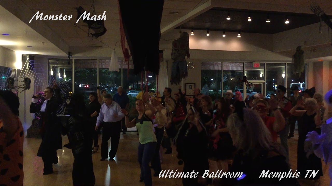 Monster Mash Line Dance at Halloween Party (Ultimate Ballroom, Memphis ...