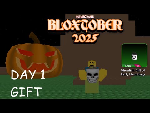How to get Day 1 Halloween gift in RetroStudio|Bloxtober event - YouTube