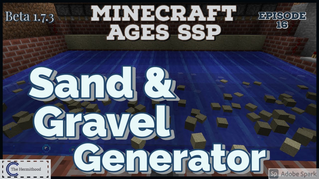 Sand & Gravel Generator | Minecraft Ages - Episode 16 - YouTube