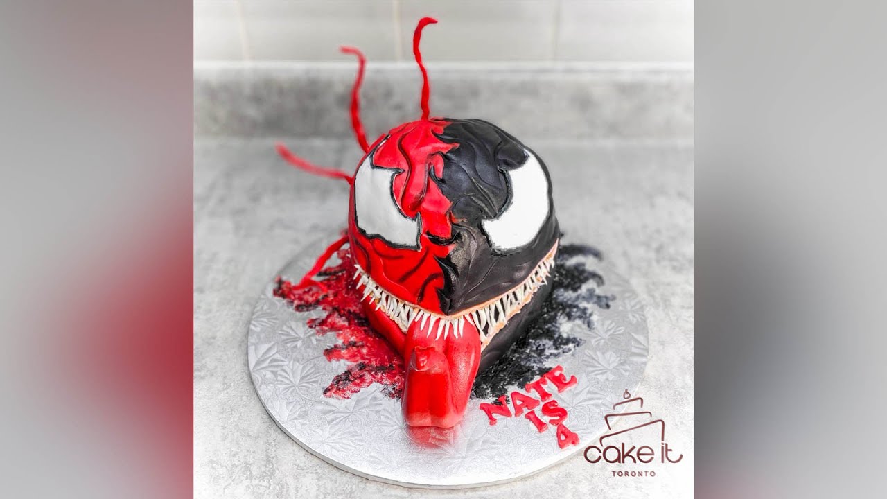 Venom 3D Cake Design | Cake It Toronto - YouTube