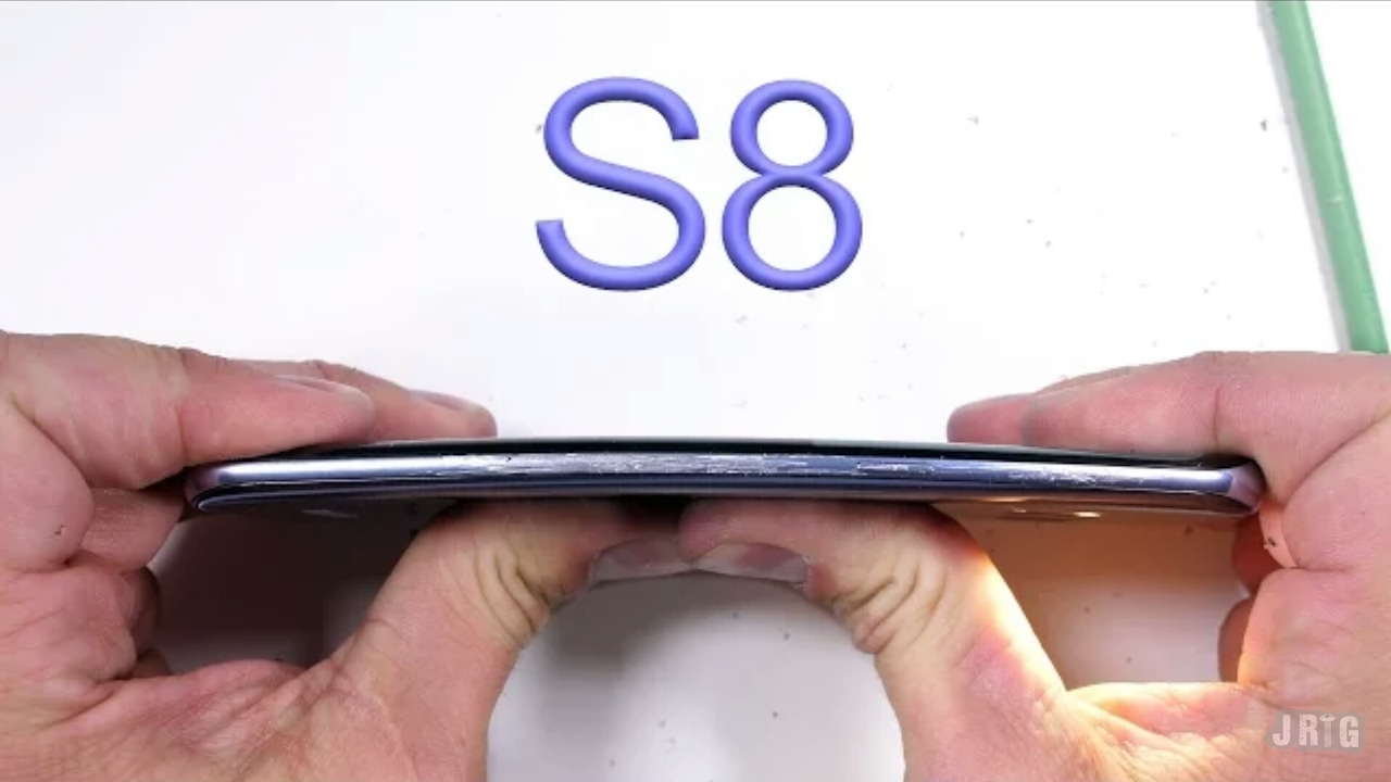 Galaxy S8 burn and BEND tested - YouTube