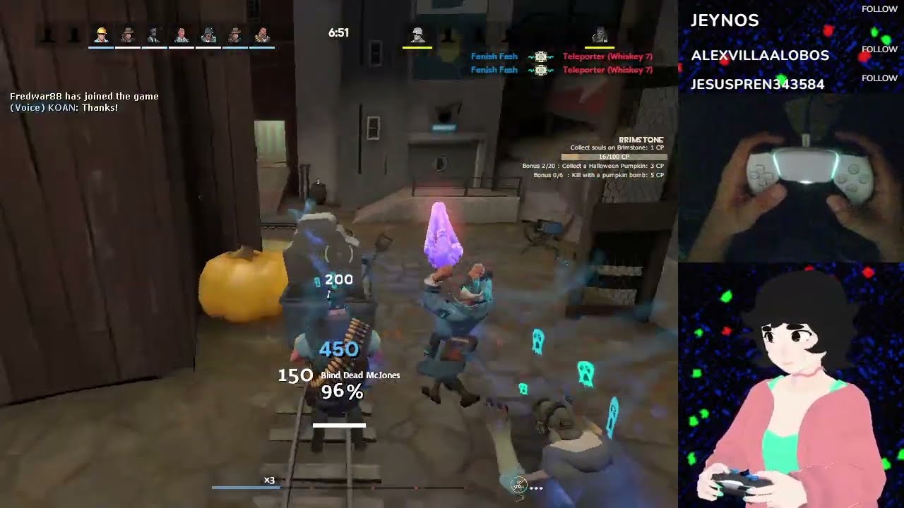 Playing as the large fat man from tf2 while moving my controller ...