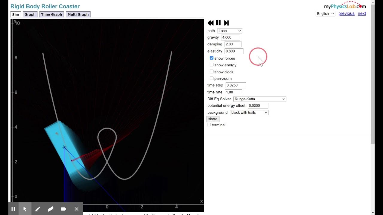 myPhysicsLab Simulation - YouTube