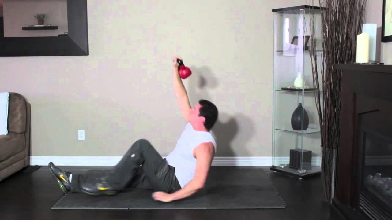 Kettlebell Exercises - Kettlebell Half Getup - YouTube