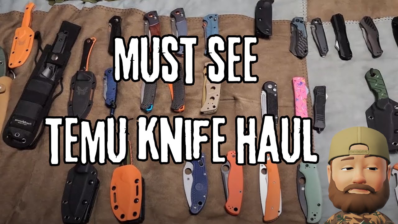 Temu Knife Extravaganza: Must-See Haul - YouTube