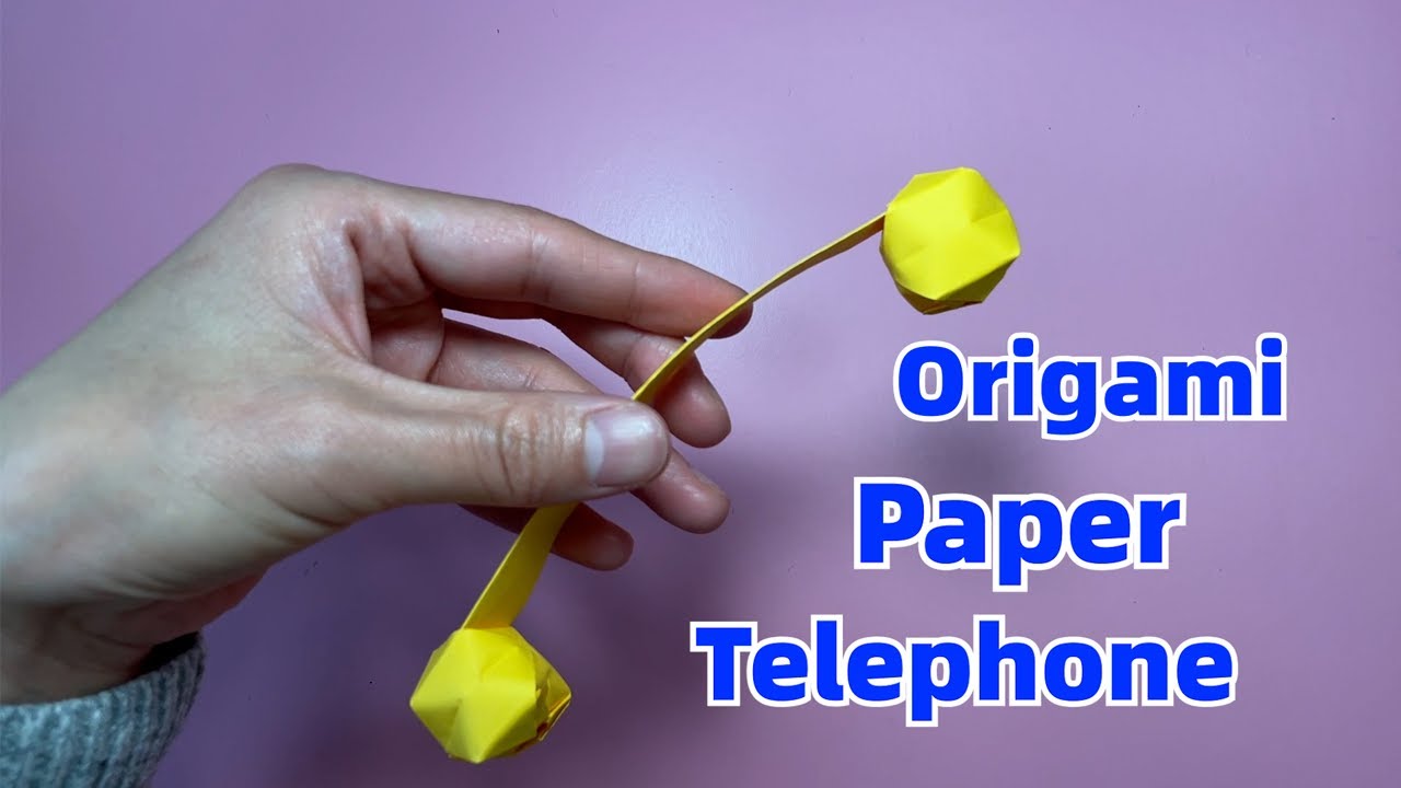 Origami a paper telephone, How to make a paper telephone step by step ...