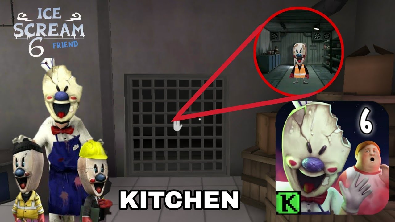 NEW AREA FOUND TO GIANT KITCHEN IN ICE SCREAM 6 TRAILER - YouTube
