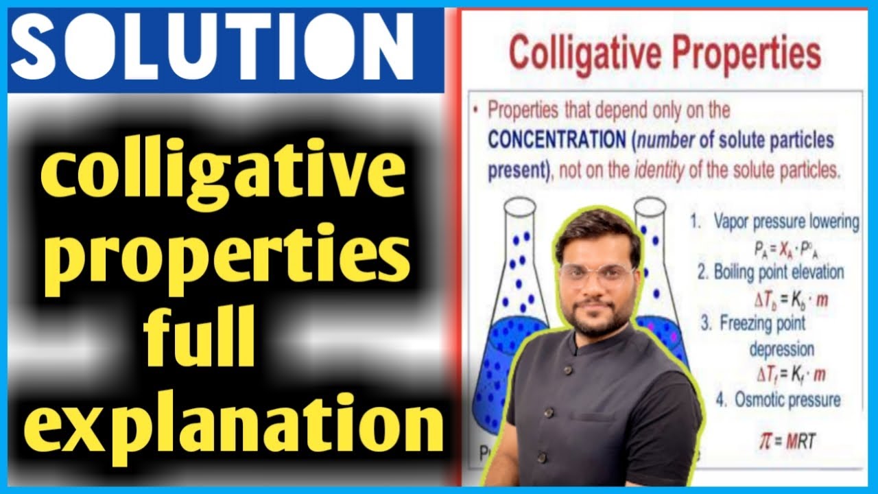 👉👉colligative 🎯properties full explanation 👈👈(Solutions Class 12 ...