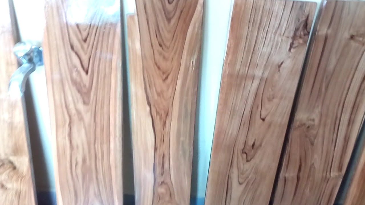 Balasia teakwood | original grains | original colour - YouTube