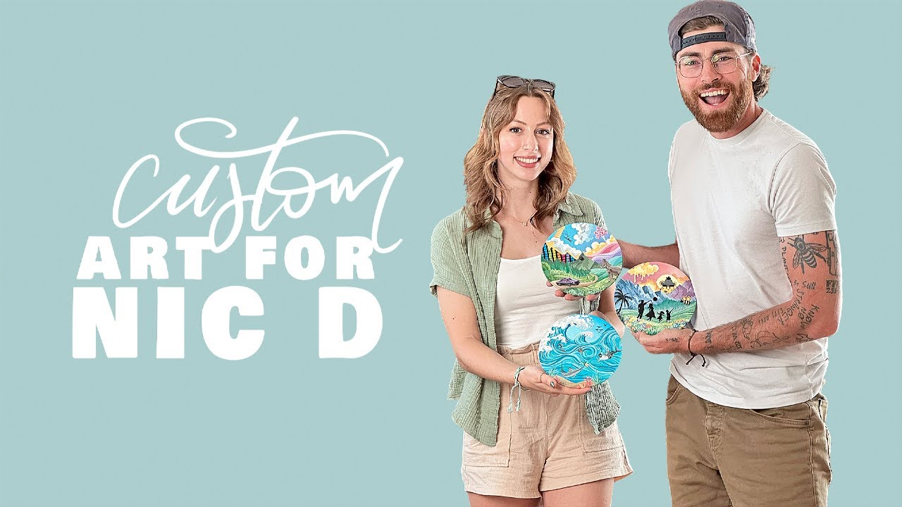 I Surprised Nic D with Hand Painted Vinyls! (ft. Nic D) - YouTube