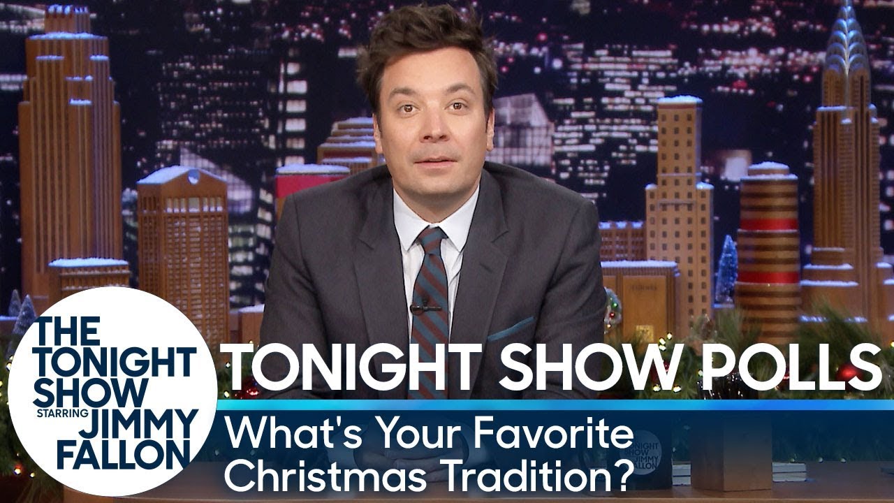 Tonight Show Polls: What's Your Favorite Christmas Tradition? - YouTube