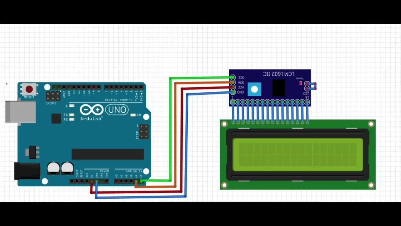 Arduino lcd i2c - YouTube