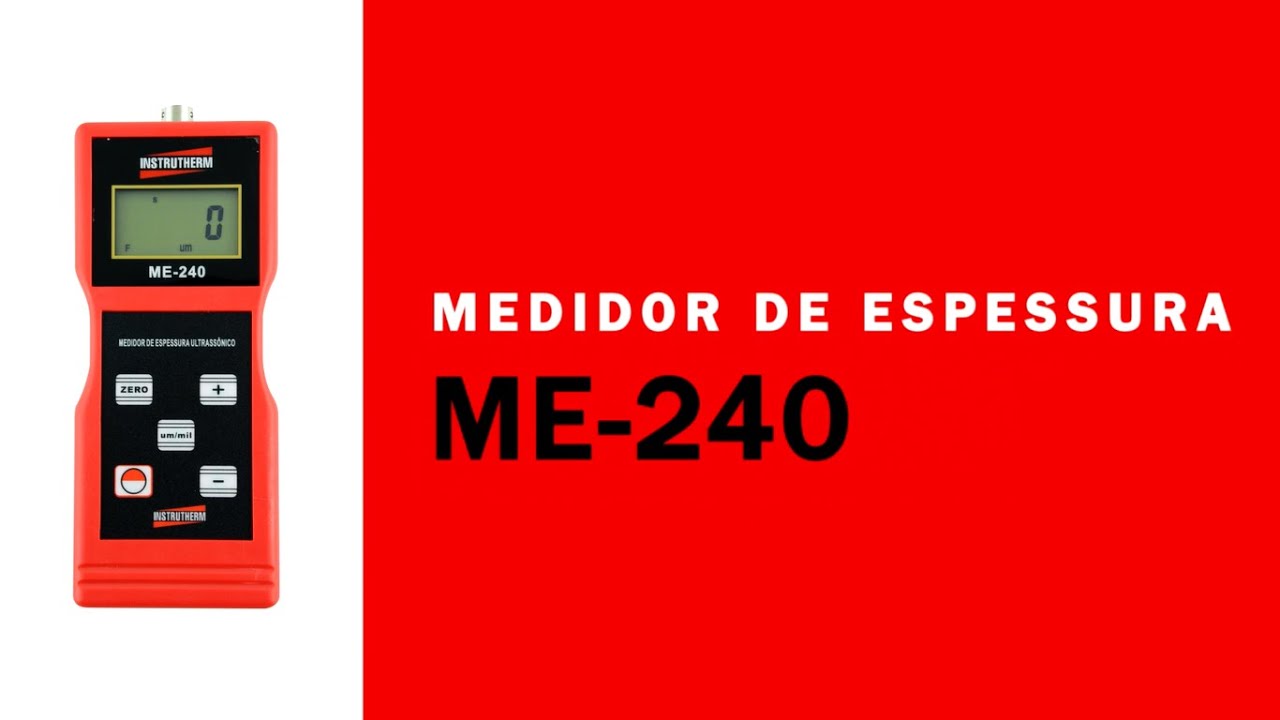 Medidor de Espessura ME-240: A solução precisa e eficiente para medir ...