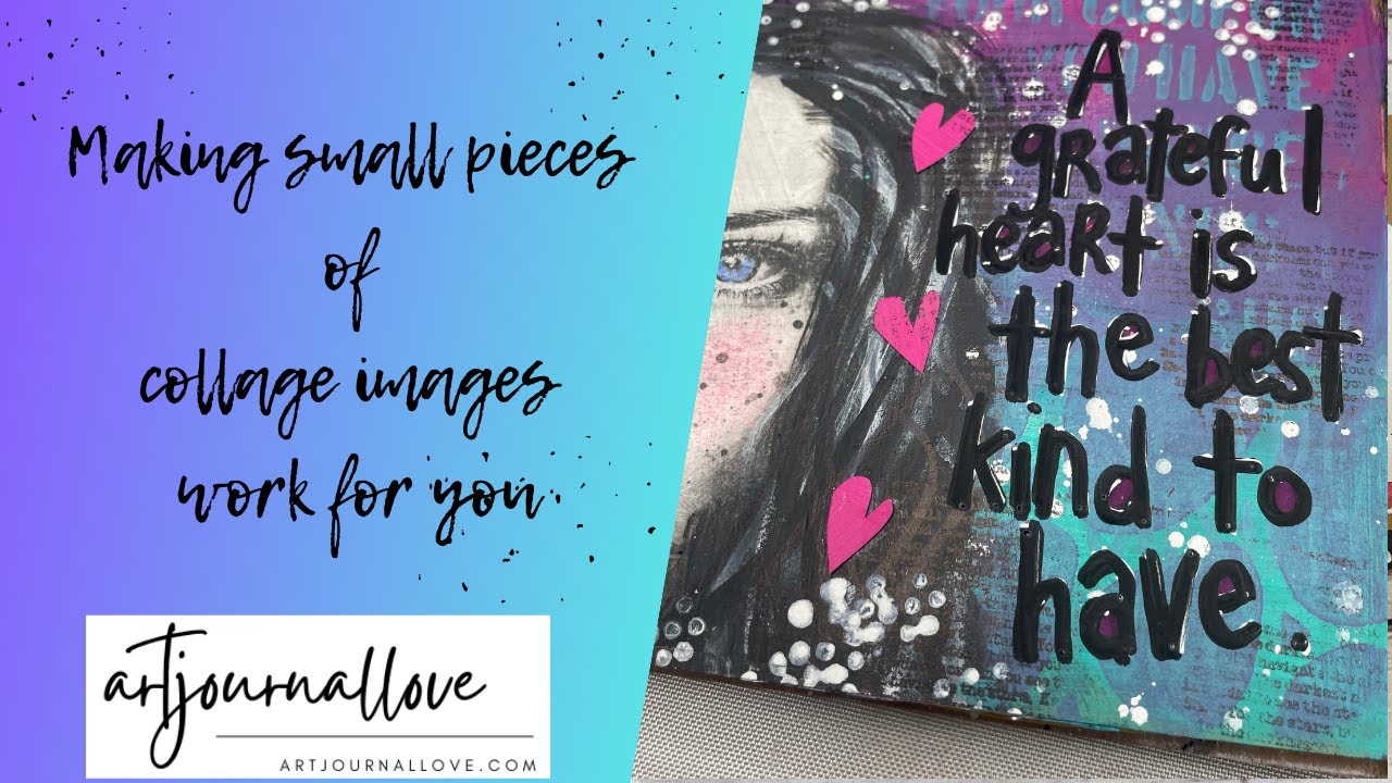 Making small pieces of collage images work for you - YouTube