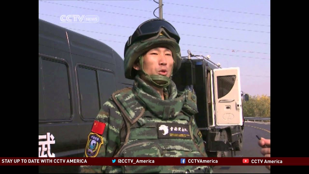 Chinese SWAT team gearing up for upcoming meeting - YouTube