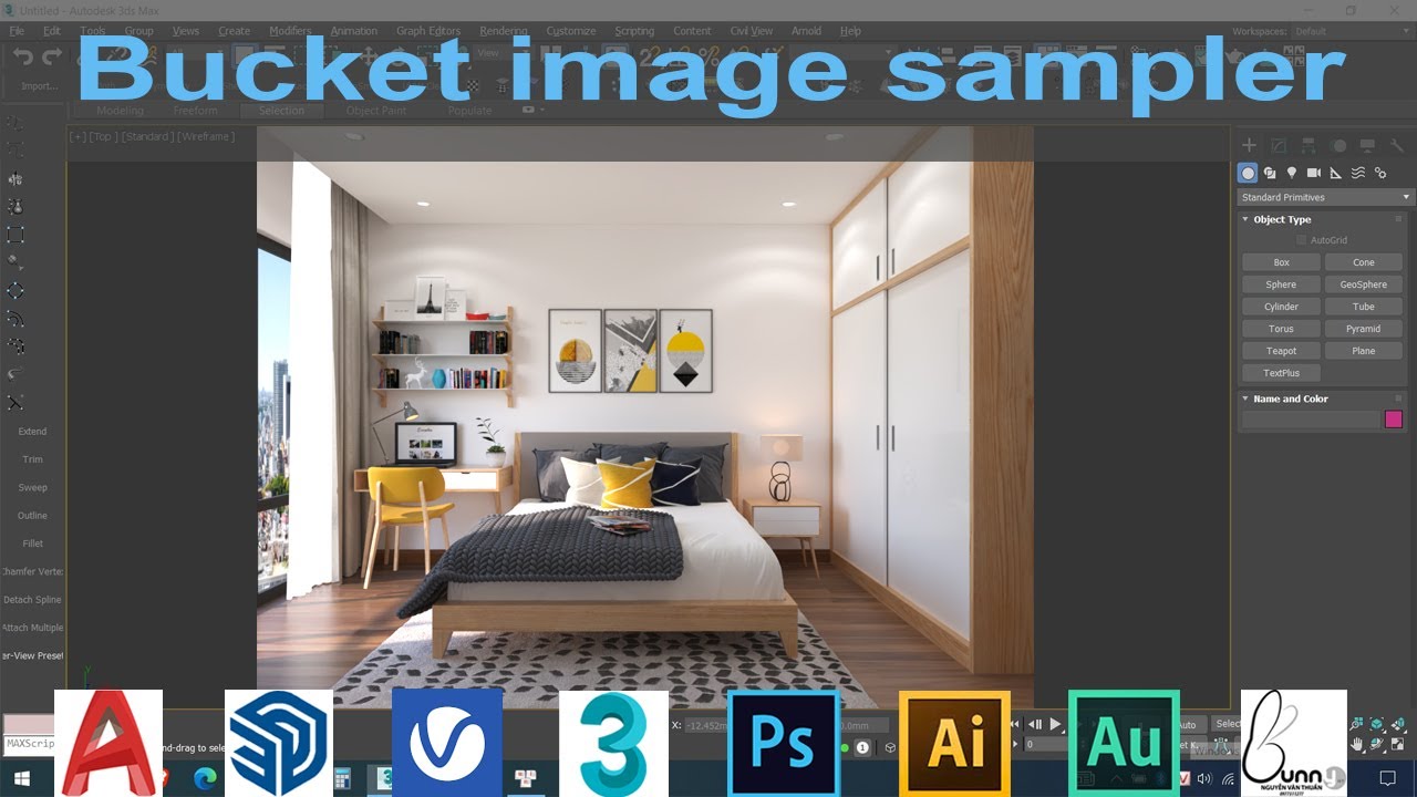 Bucket image sampler max subdivs | Cài đặt thông số vray 3dmax | Ứng ...