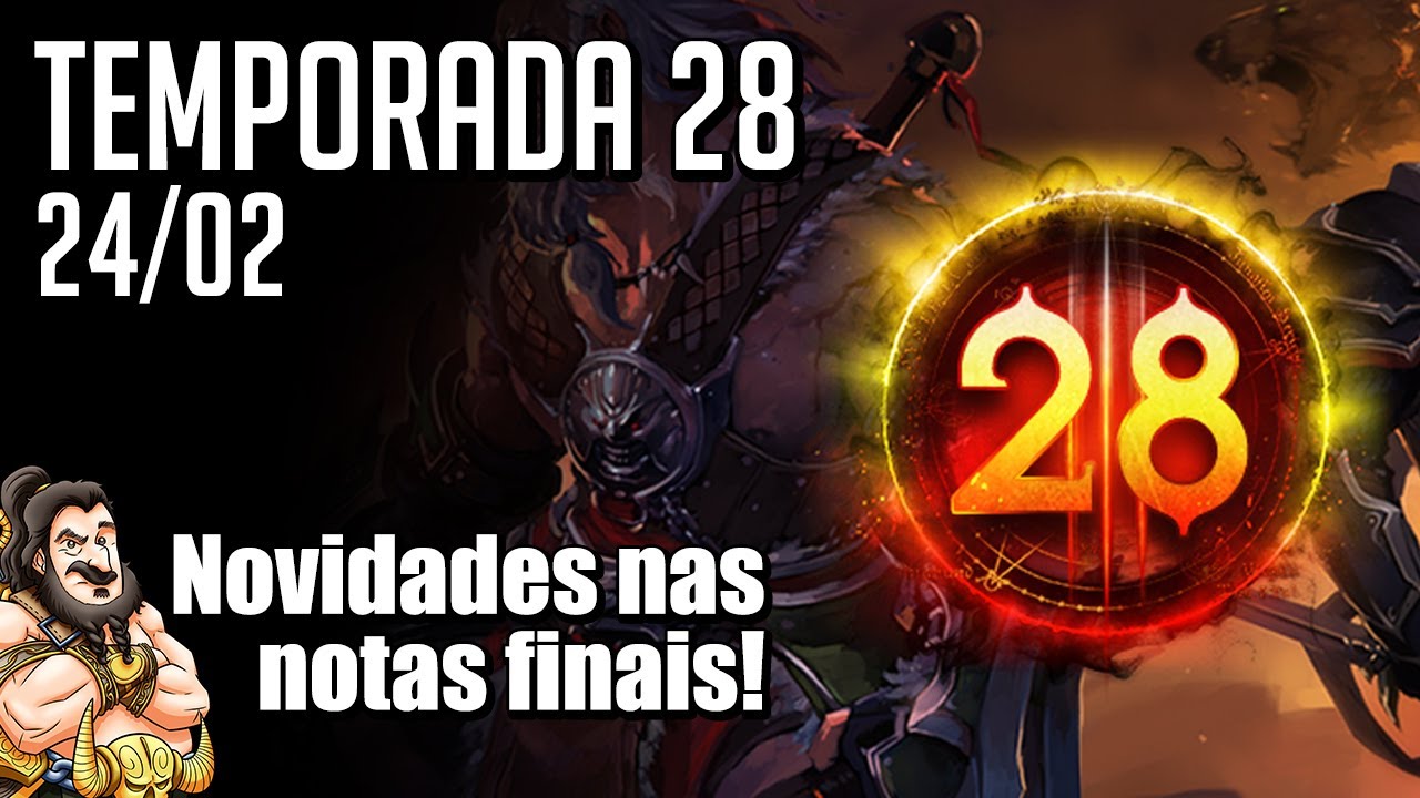 Temporada 28 dia 24 e notas finais do patch 2.7.5 (Diablo 3) - YouTube