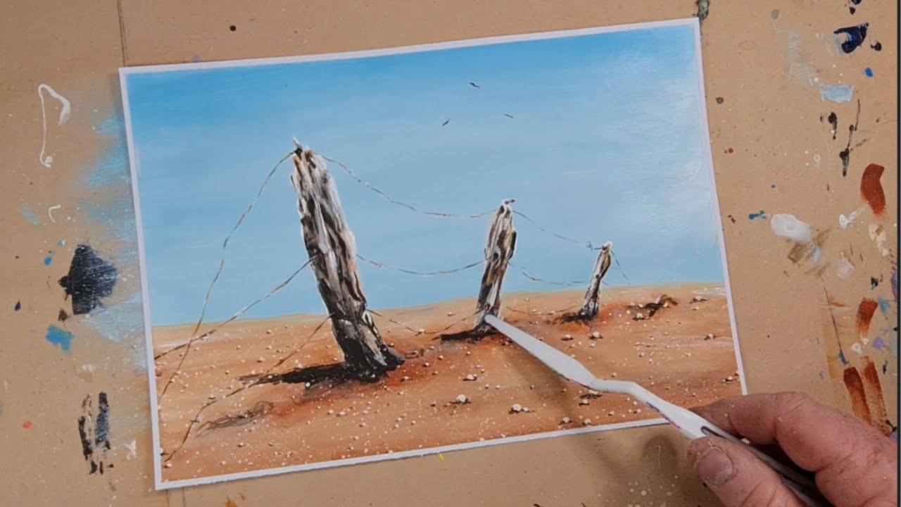 How to Paint a Captivating Australian Outback Landscape in Real Time ...