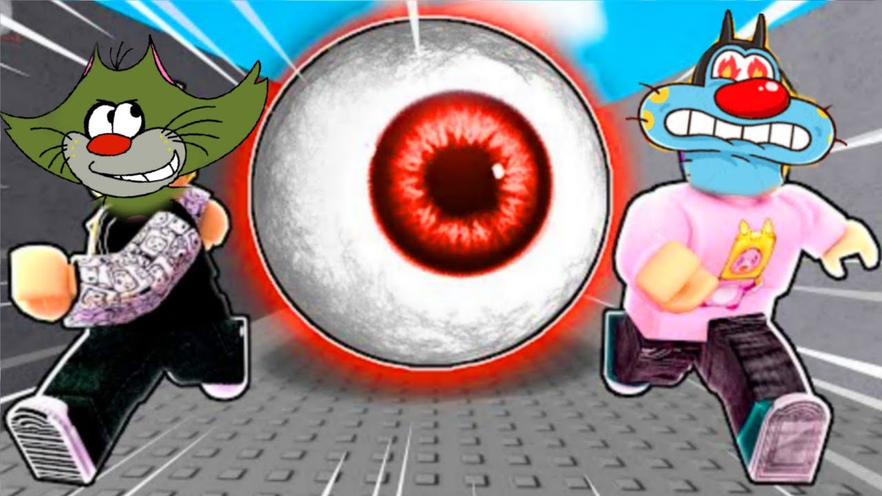 Can We Escape RUNNING HEAD EYES In ROBLOX!? oggy and Jack @TaimurOP ...