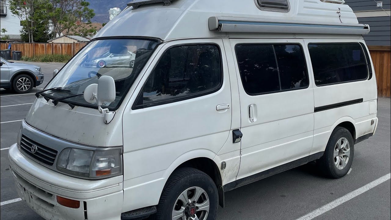 NEW VAN LIFE JOURNEY: We bought a 1996 Toyota Hiace Camper Van! Take a ...
