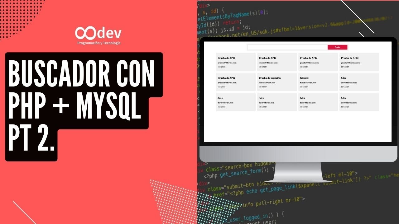 [2] COMO hacer un buscador sencillo con PHP y MySQL - YouTube