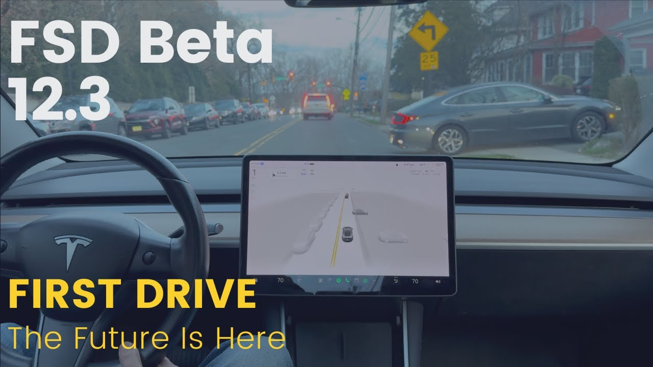 Tesla FSD Beta 12.3 - First Drive - The Future Is Here - YouTube