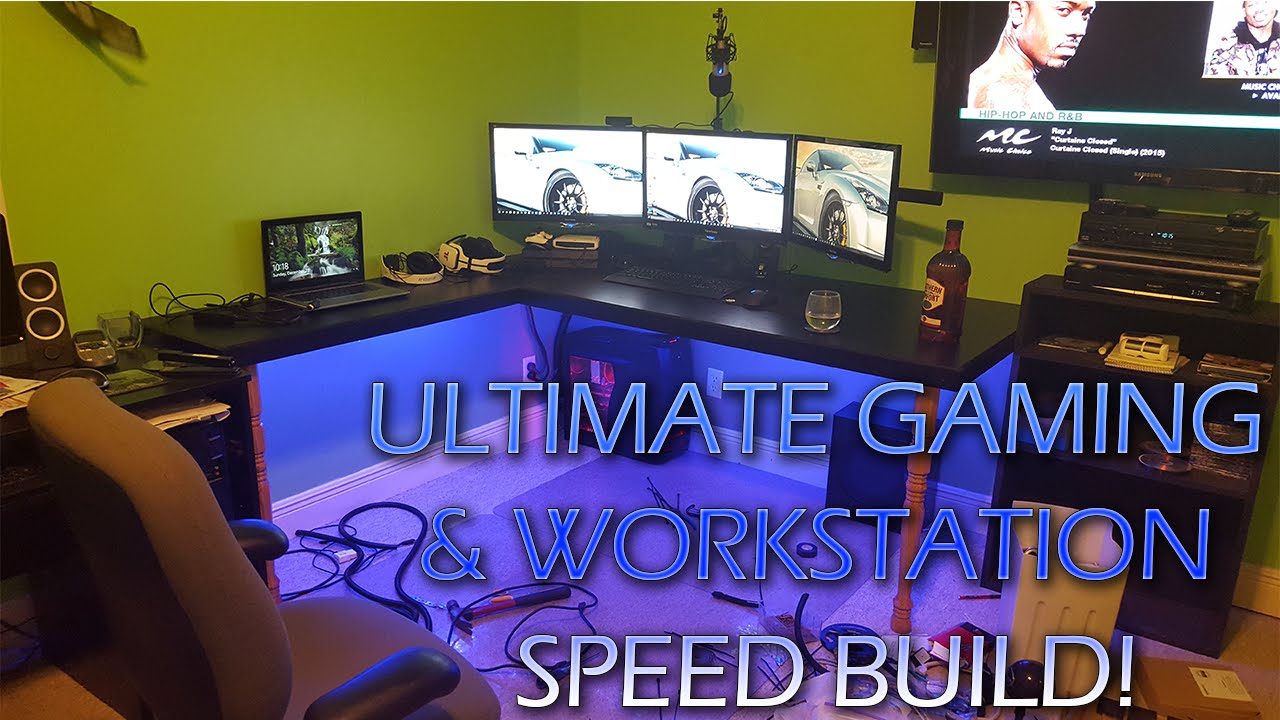 Ultimate Workstation & Gaming Setup Speed Build - YouTube