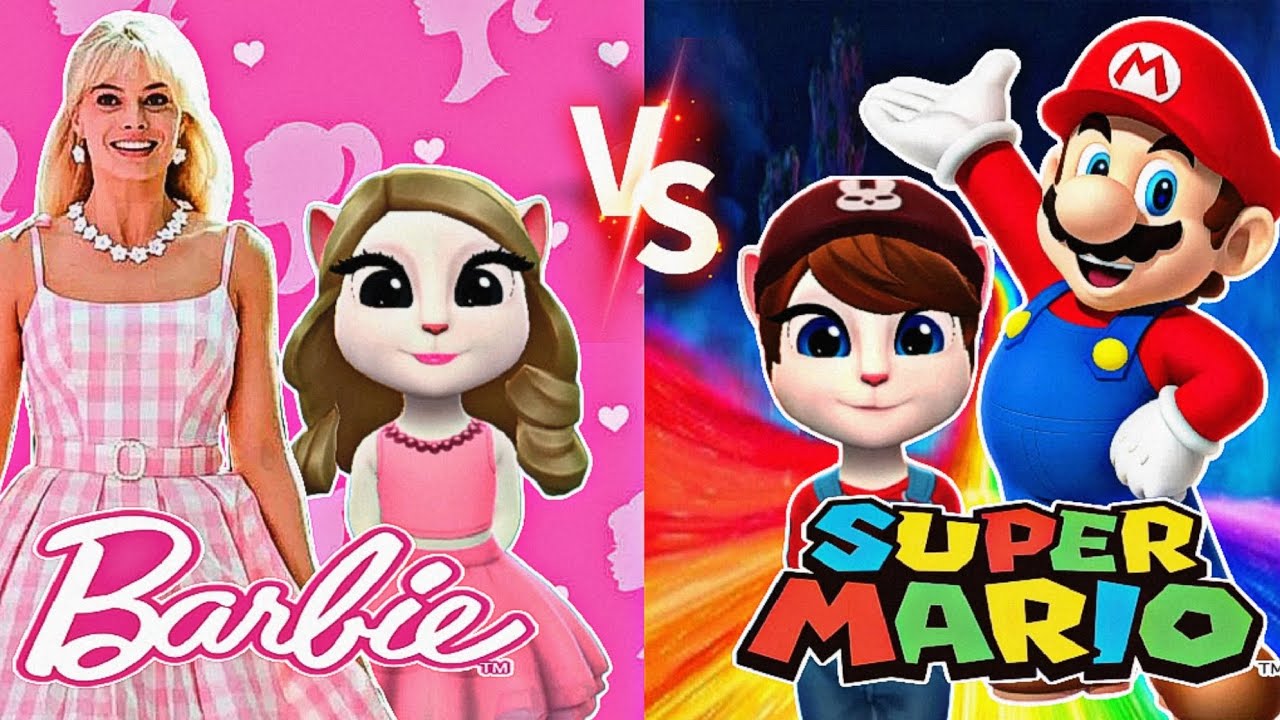 (my taking angela 2) (Barbie vs super mario) new summer updated ...