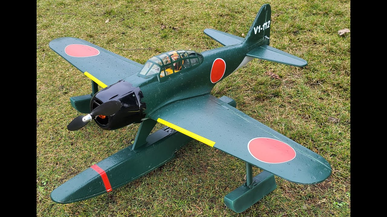 Rc GWS ZERO - A6M2-N "RUFE" Float Plane Maiden Flight - YouTube