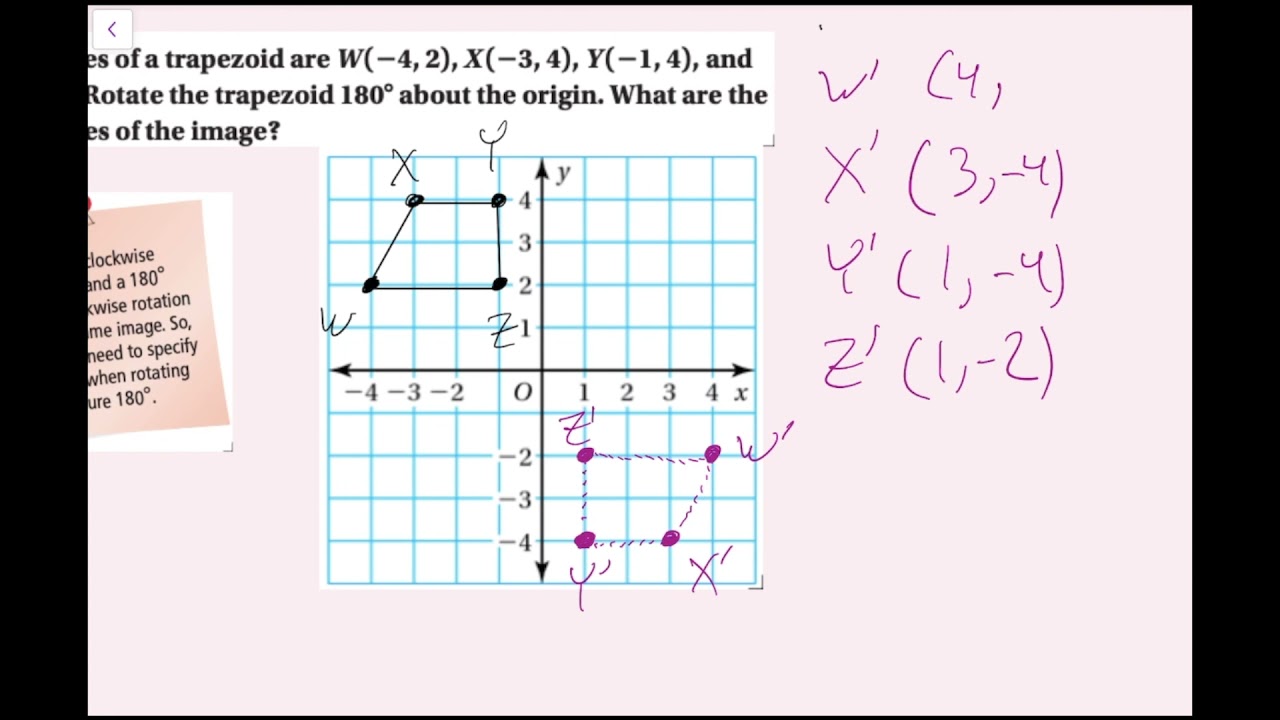 Rotations (2.3 Big Ideas Math - Grade 8) - YouTube