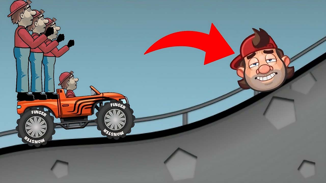 Hill Climb Racing - Monster Truck On Highway - YouTube