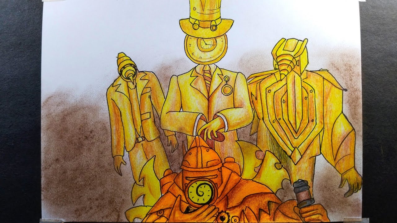 How to Draw a New Upgrade Titan Clock Man with superb power in skibidi ...