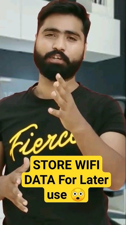 Store Internet Data From WiFi For Later Use 😲#storeinternet #wifi #desitechist - YouTube