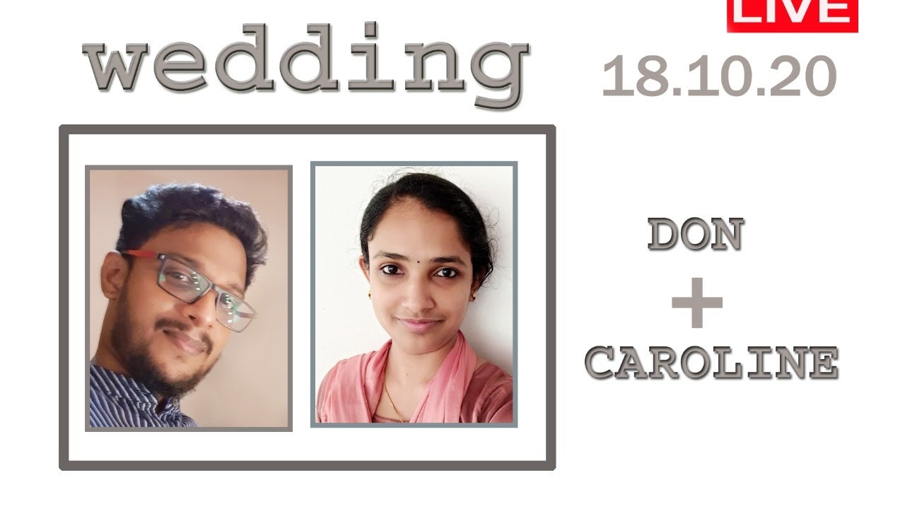 18.10.20--DON+CAROLINE--WEDDING-LIVE - YouTube