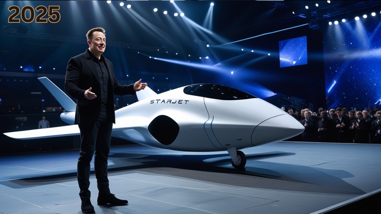 Elon Musk: "Today, I'm unveiling my groundbreaking supersonic space jet ...