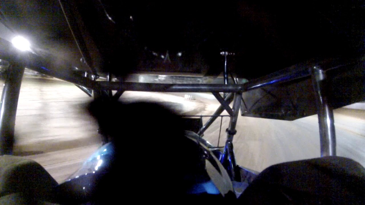 Trey Burke Racing - Heat Race InCar 105 Speedway SUS InCar view - YouTube