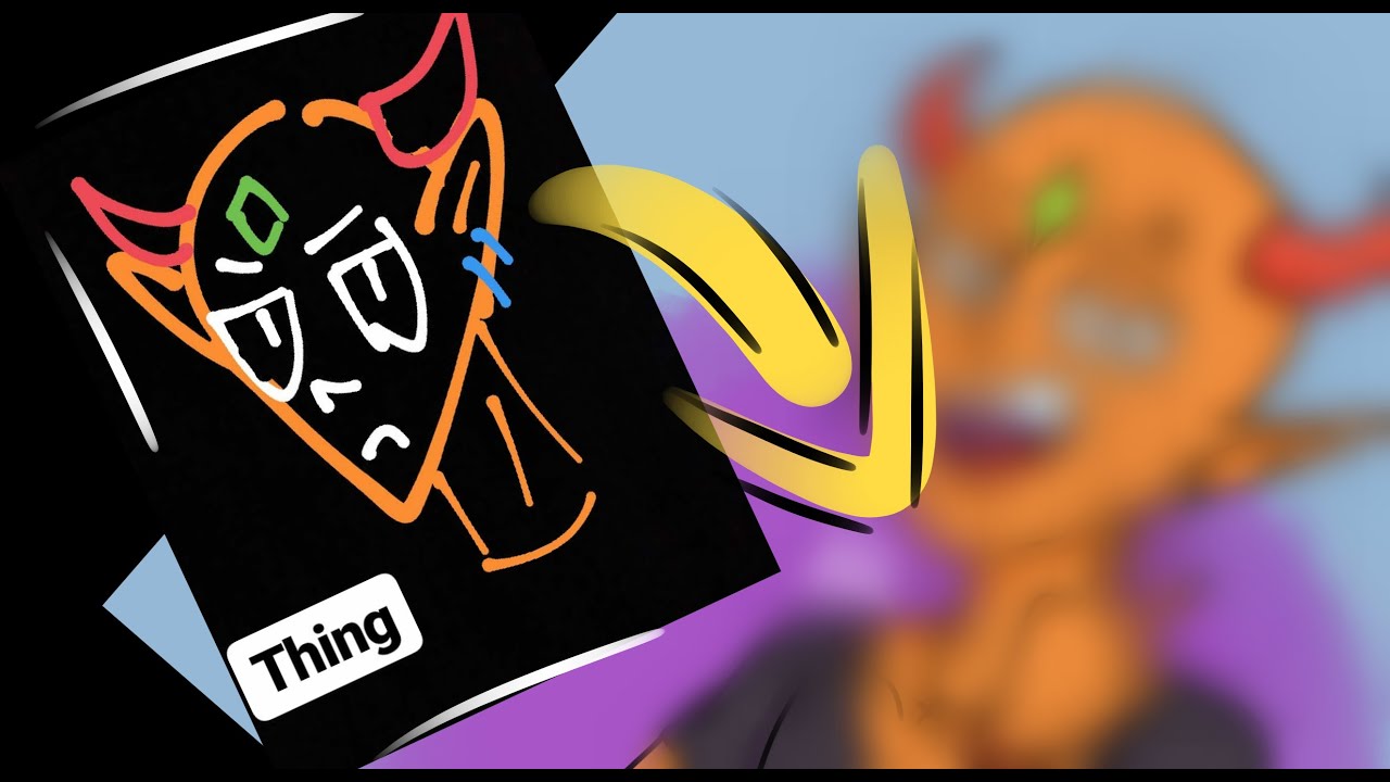 Doodle to Art | Bald Demon Speed Draw - YouTube