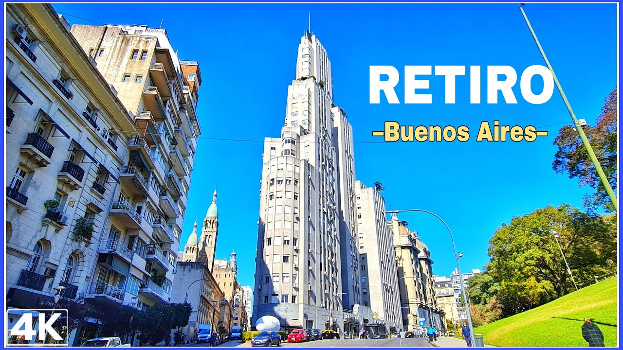 【4K】Recorriendo el Barrio de RETIRO Buenos Aires - Calle ARROYO ...