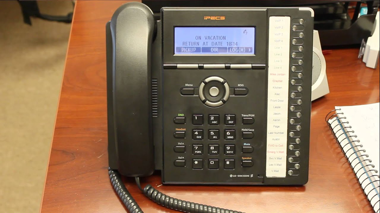 Ericsson-LG IPECS Pre-Selected Message - YouTube