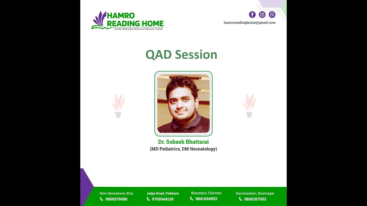 QAD Session with Dr. Subash Bhattarai MD DM - YouTube