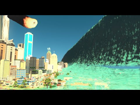 2021 MEGA TSUNAMI | Cities Skylines Tsunami #244