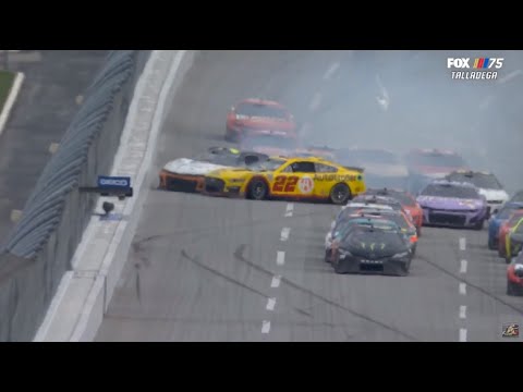 JOEY LOGANO BIG CRASH - 2023 Nascar Cup Talladega race - YouTube