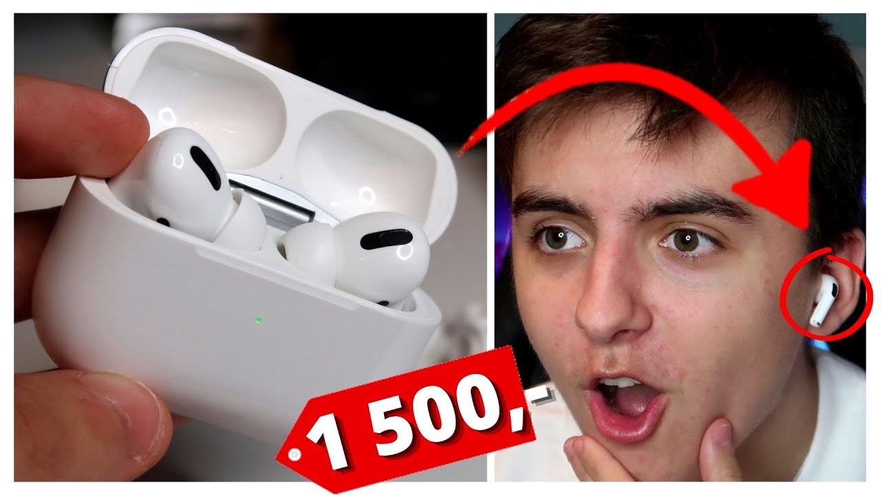 KOUPIL JSEM SI FAKE AIRPODS PRO Z WISHE! (stejné jako originál?!) - YouTube
