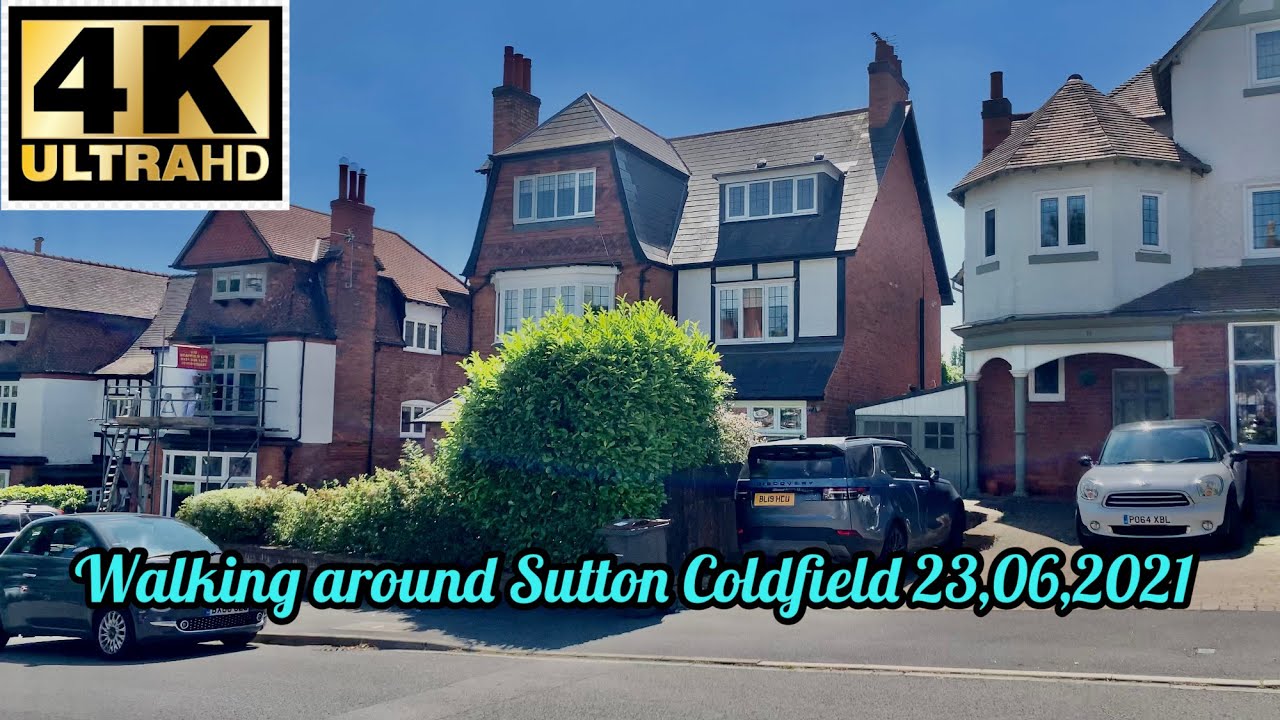 Walking around Sutton Coldfield high st shopping centre Birmingham ...