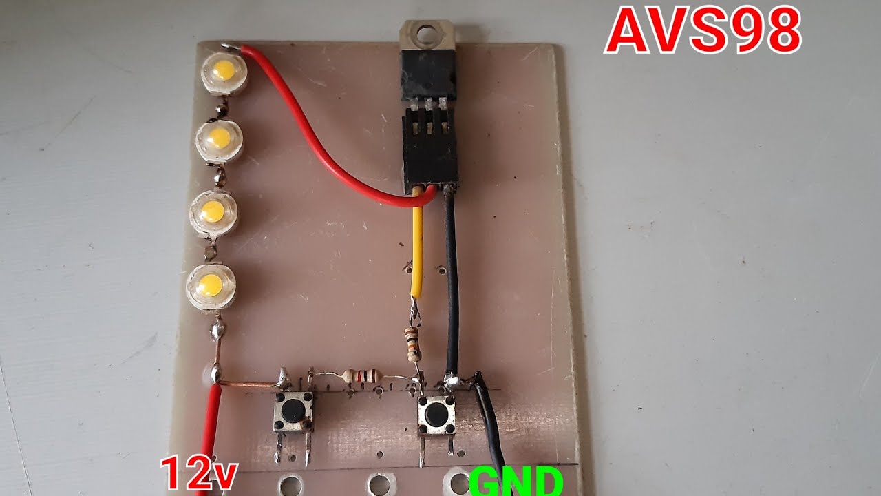 chế mạch test mosfet đơn giản mà hiệu quả - YouTube