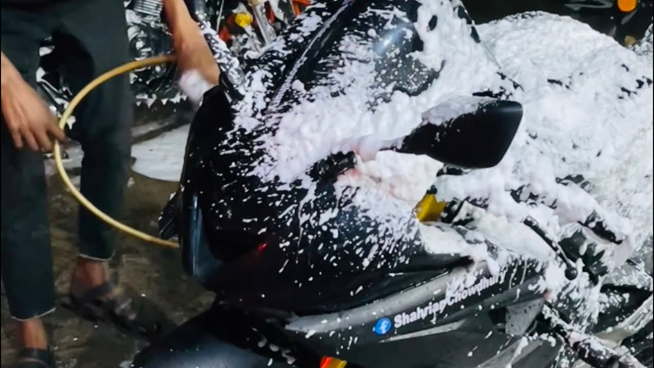 R15 v3 Foam Wash | | Bike Wash | | R15 v3 starus - YouTube
